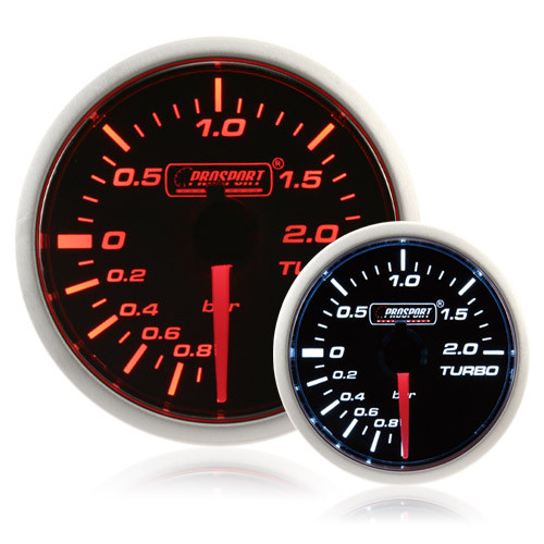 52mm Prosport Smoked Super Amber/White Turbo Boost Gauge (BAR) | R-Spec ...