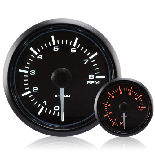 52mm Prosport Waterproof Amber/White Rev Counter (0-8000 Rpm) | R-Spec ...