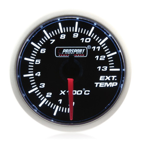 52mm Prosport Smoked Super White Exhaust Gas Temperature Gauge | R-Spec ...