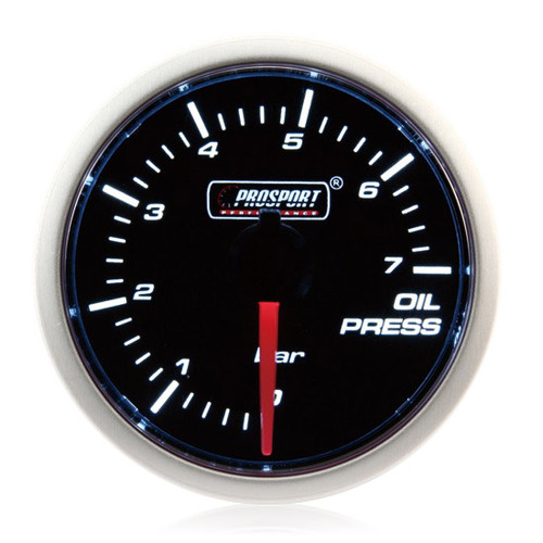 52mm Prosport Smoked Super White Oil Pressure Gauge (BAR) | R-Spec ...