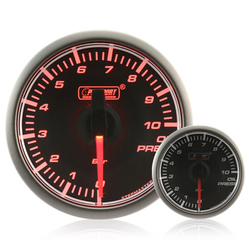 45mm Prosport Stepper Motor Clear/Amber Oil Pressure Gauge (BAR) | R ...