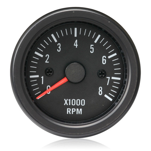 52mm Prosport Clear Lens / Black Face Rev Counter | R-Spec Performance