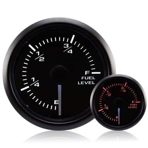 52mm Prosport Waterproof Amber/White Fuel Level Gauge (240-330 Ohm) | R ...