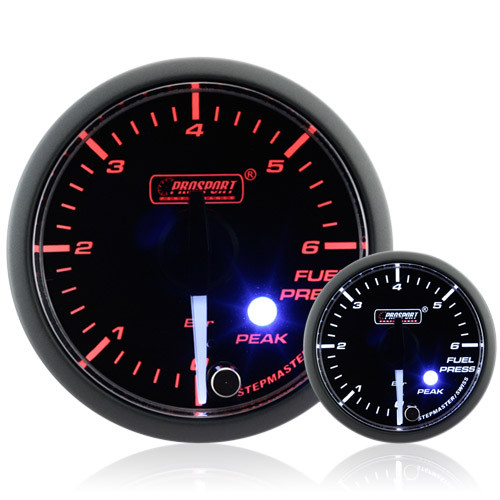 52mm Prosport Clear Lens Stepper Motor (Peak) Fuel Pressure Gauge (BAR ...