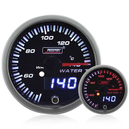 52mm Prosport JDM Dual Stepper Motor Warning Water Temp Gauge °C ...