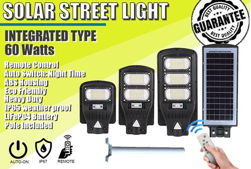 60W Solar ECO Street Light Integrated Type | EONYX PH