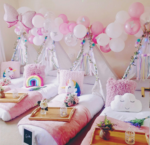 Unicorns and Rainbows Sleepover | Party Power