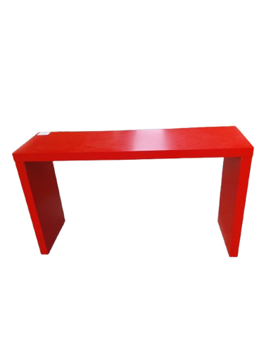 Red IKEA Malm Table | castlefurniture