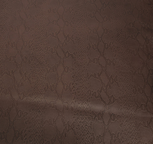Python Embossed Brown Color (100% Genuine skin) | exotic leathers by ray