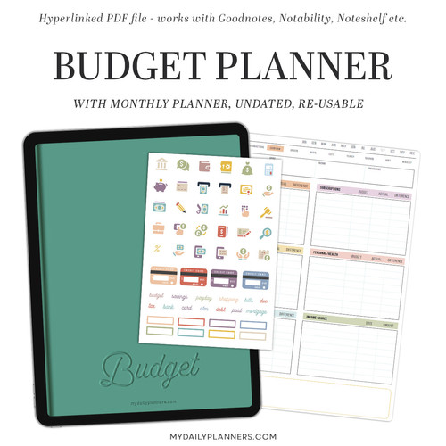 Digital Budget Planner | MyDailyPlanners