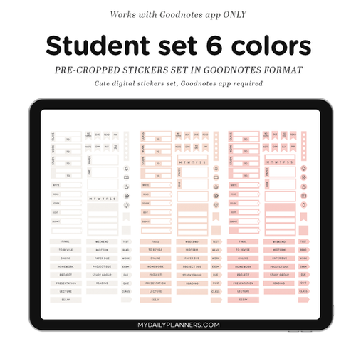 STUDENT STICKERS SET | MyDailyPlanners