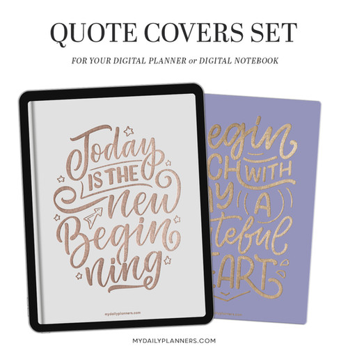 DIGITAL PLANNER COVERS SET | MyDailyPlanners