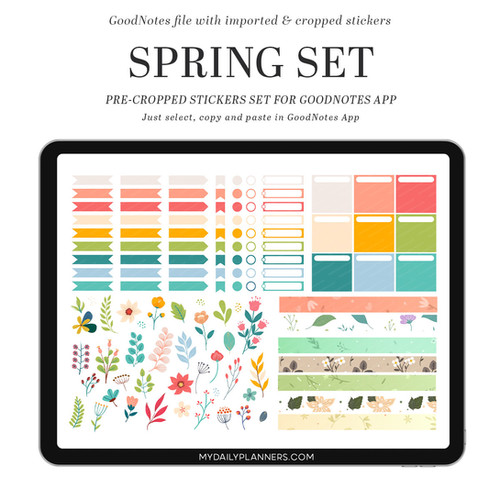 SPRING STICKERS SET | MyDailyPlanners