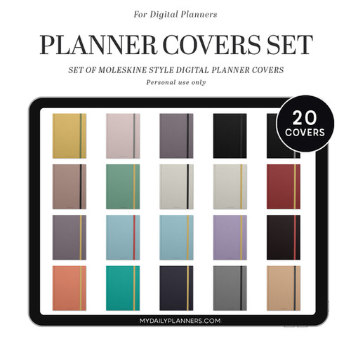DIGITAL PLANNER COVERS SET | MyDailyPlanners