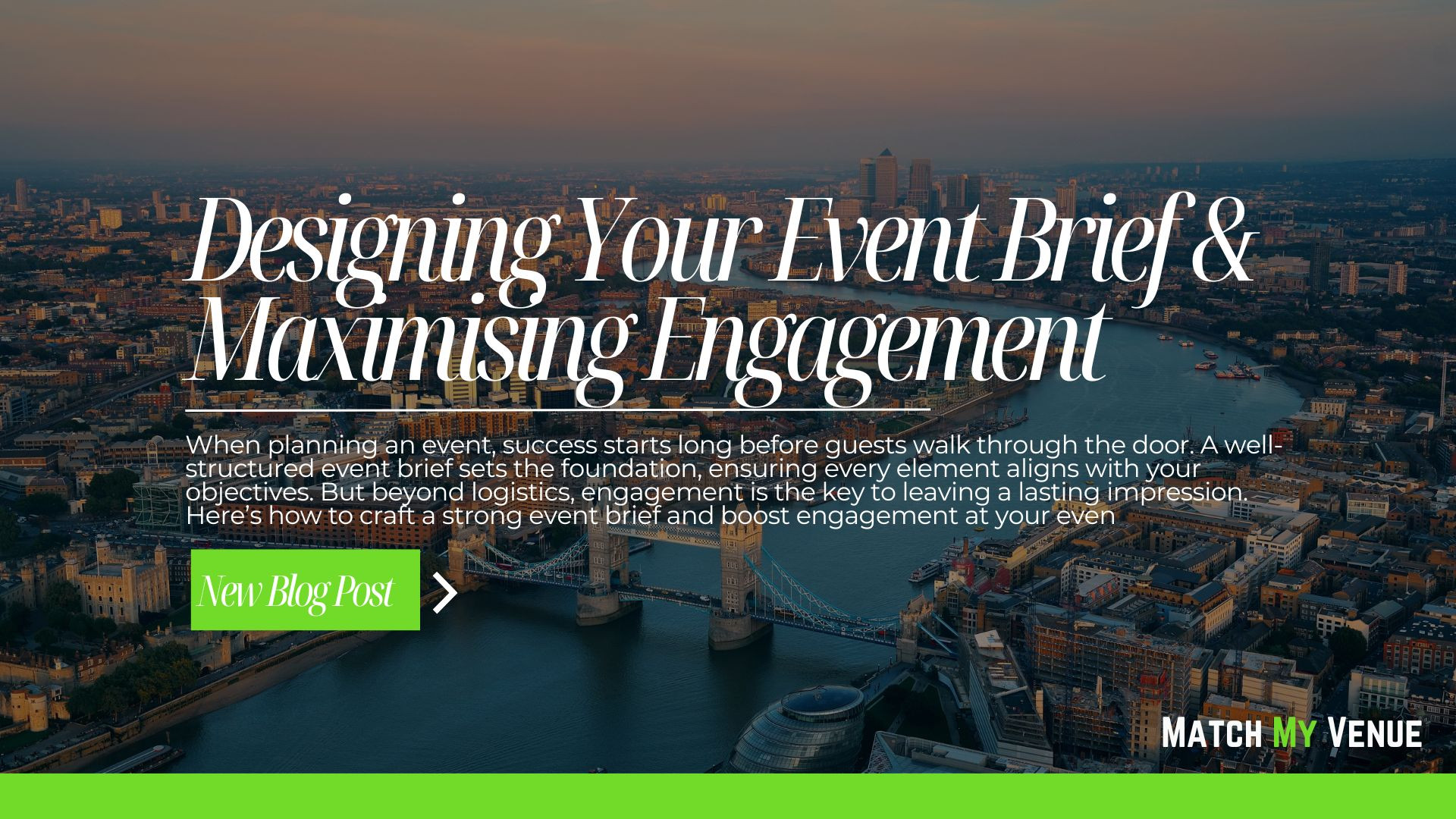 How to Design an Event Brief & Boost Engagement | Match My Venue