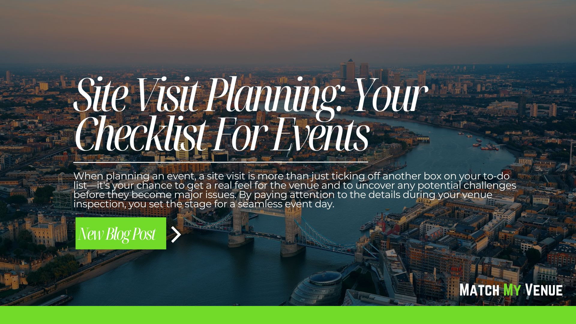 Site Visit Essentials | Your Essential Guide | Match My Venue