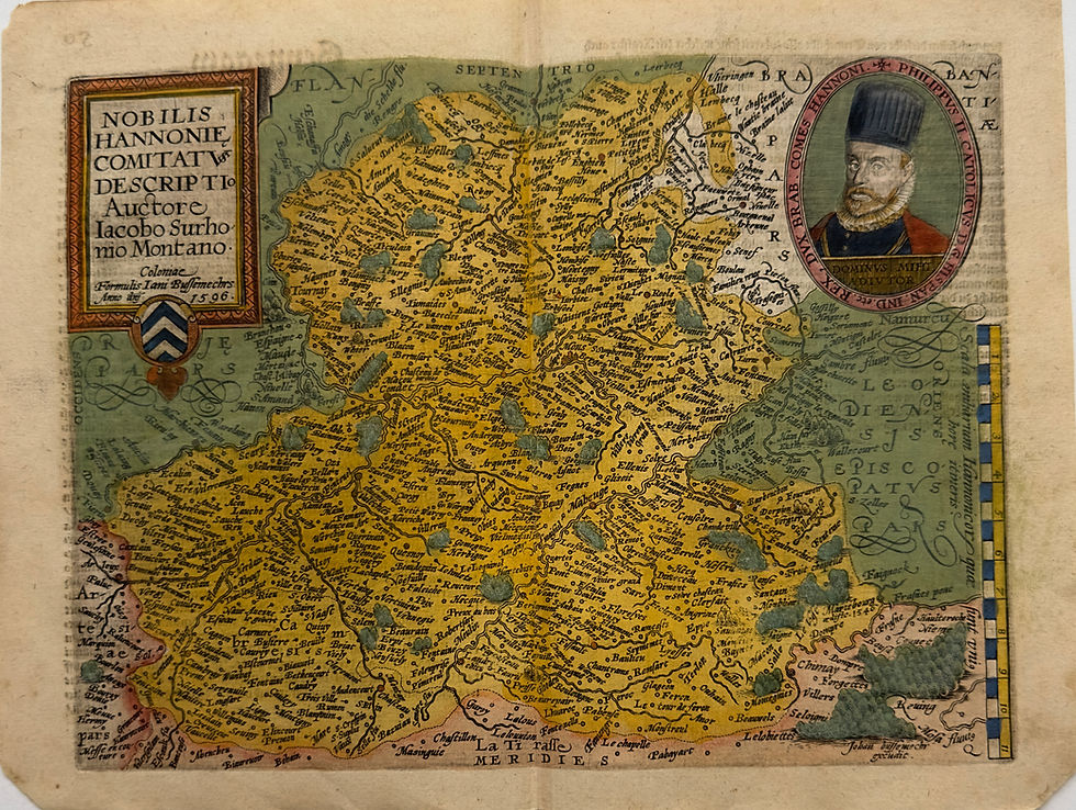 Belgium, Hainaut - Johann Bussemacher, Matthias Quad | Antique Maps Gallery