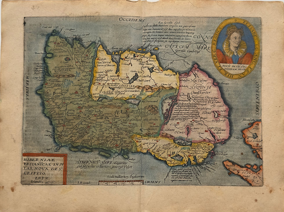 Ireland - Johann Bussemacher, Matthias Quad | Antique Maps Gallery
