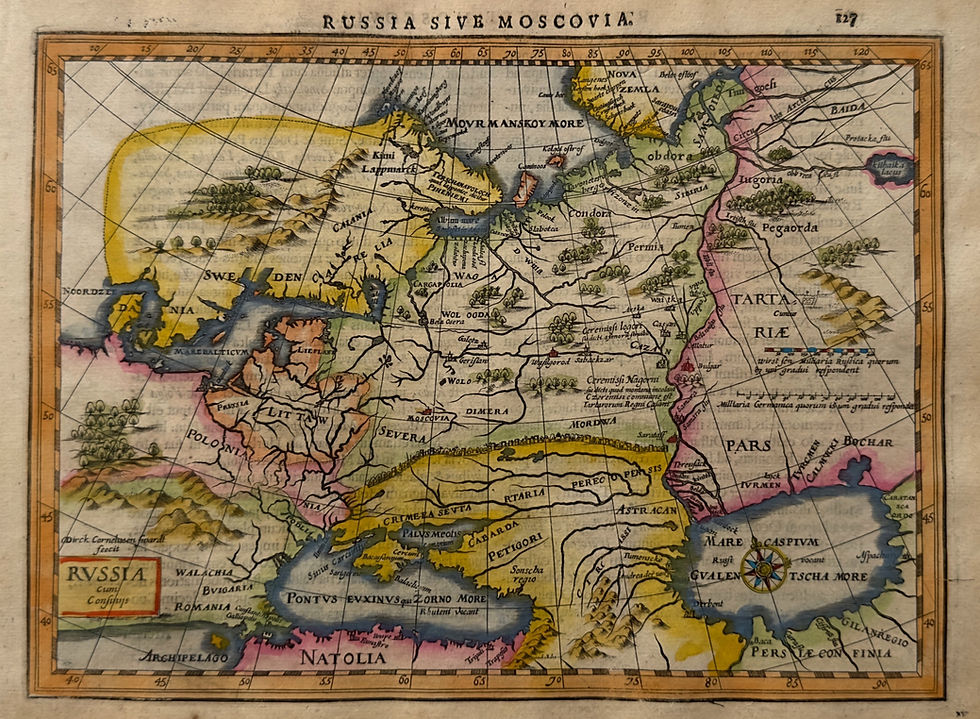 Russia - Mercator/ Hondius/ Cloppenburgh | Antique Maps Gallery