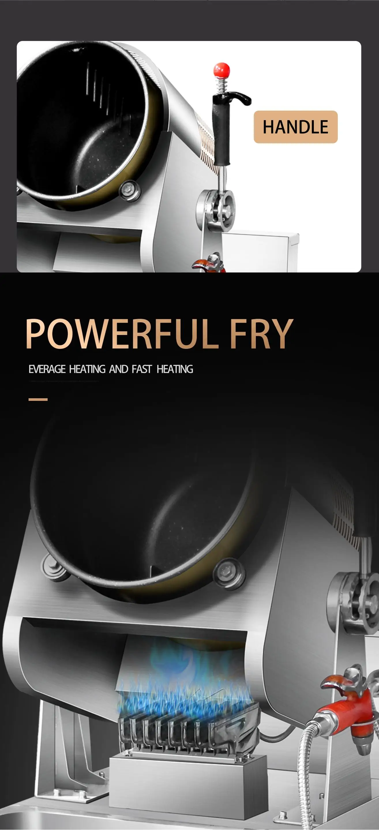 Automatic Stir-Fry Cooker -Upright | HM Smart Life