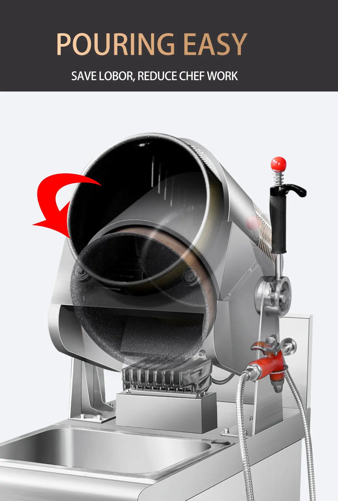 Automatic Stir-Fry Cooker -Upright | HM Smart Life