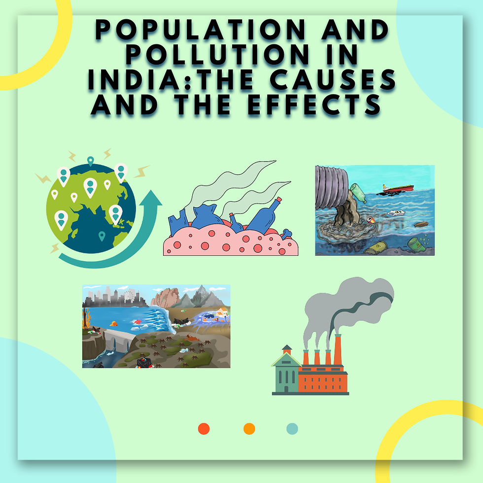 POPULATION AND POLLUTION IN INDIA: THE CAUSES AND THE EFFECTS