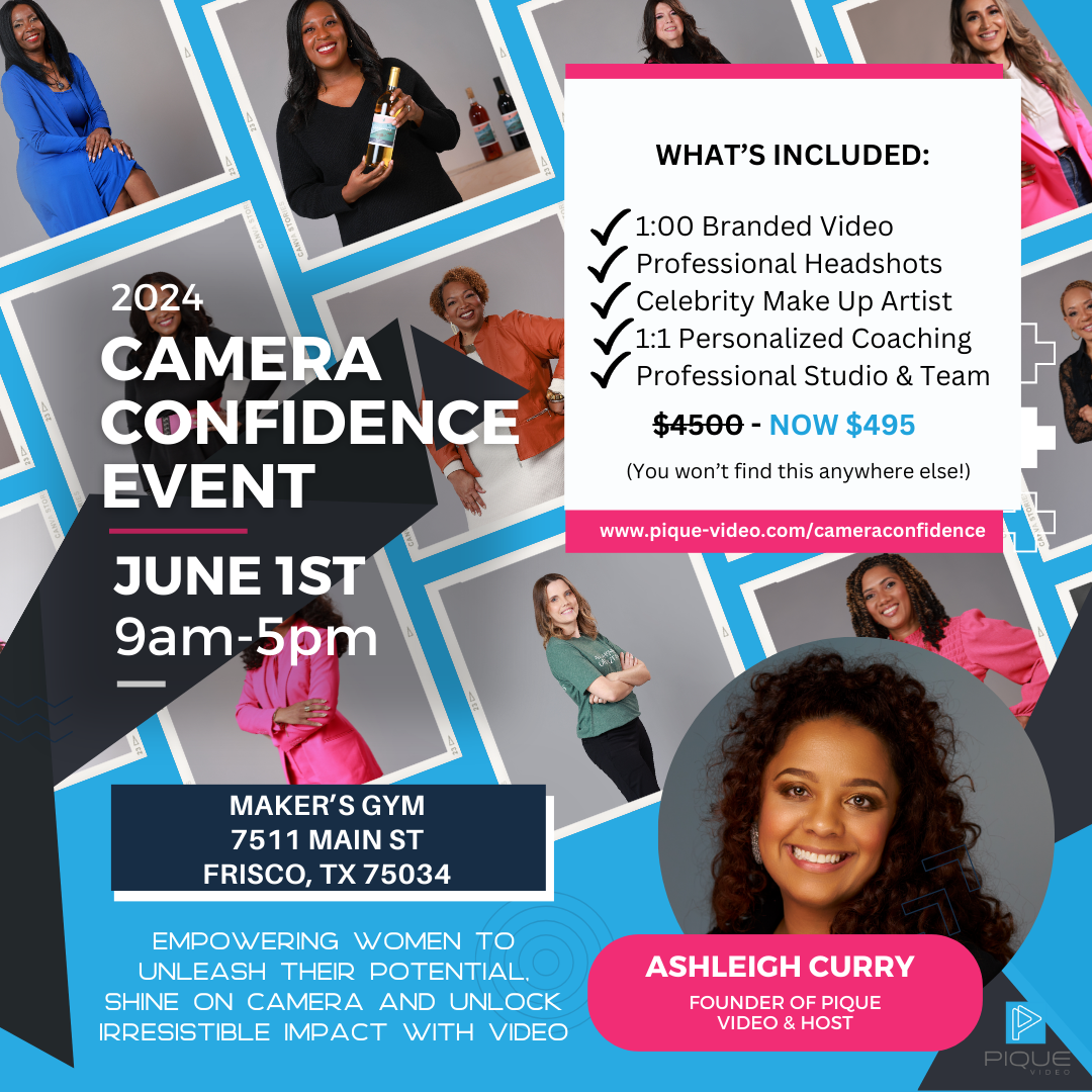 Camera Confidence with Pique Video! | Dallas Professional