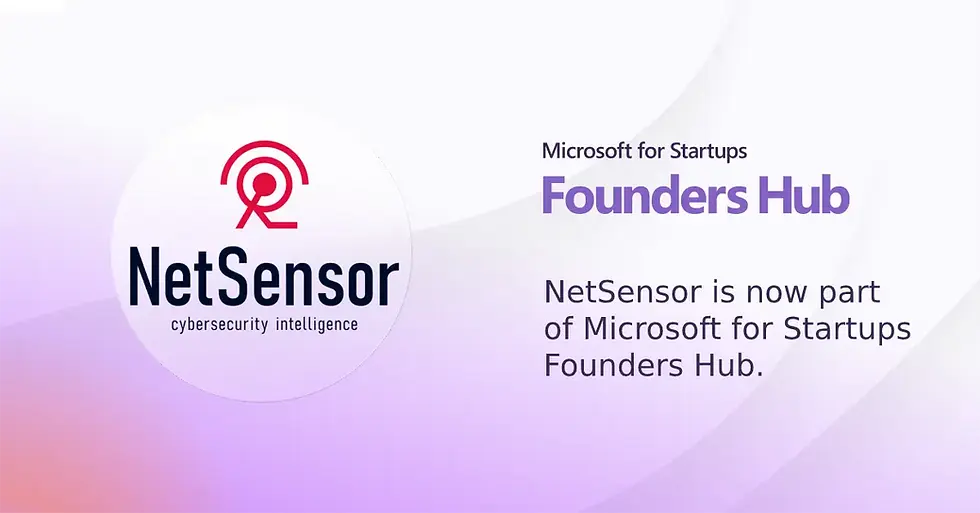NetSensor agora é parte da Microsoft for Startups Founders Hub!