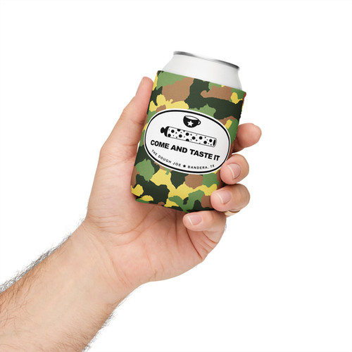 Camo Come and Taste It Koozie Standard 12 oz. | thedoughjoe
