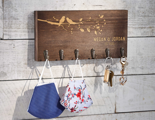 Personalized Tree Branch Key Hanger - A Perfect Wedding Gift ...