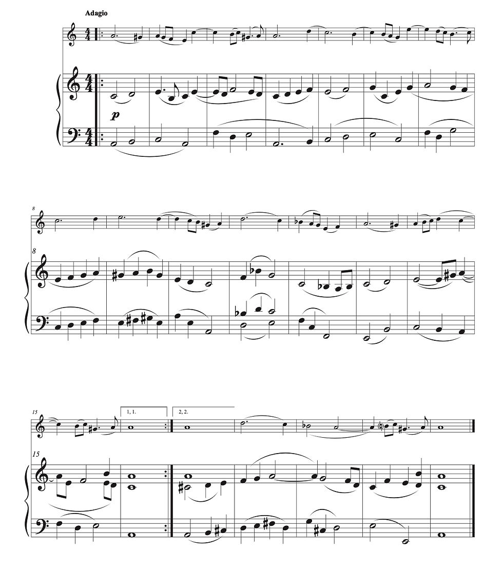 Adagio (solo instrument and keyboard) | davidbanney