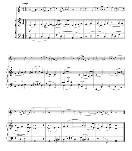 Adagio (solo instrument and keyboard) | davidbanney