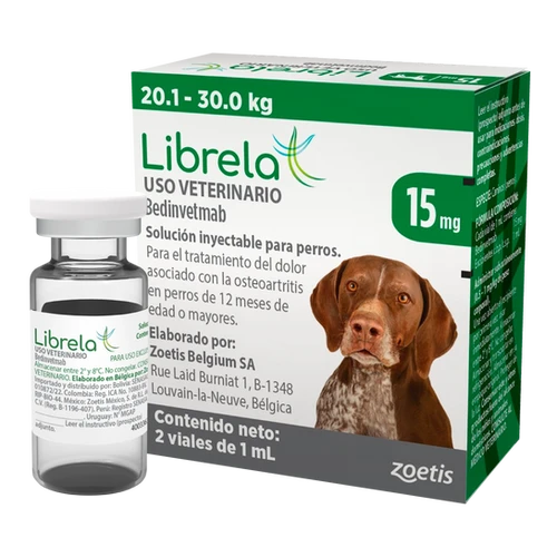 Librela 15 mg Solución inyectable 20 a 30 Kg | OSM ltda