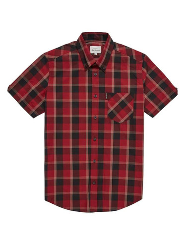 Large check shirt - black and red | Sherry's