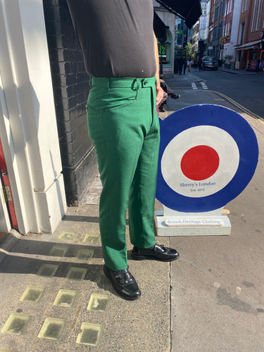 Emerald Green Tonic Trousers | Sherry's