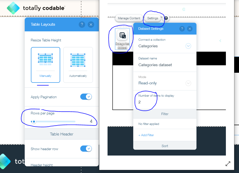 Wix Table in Lists & Grids