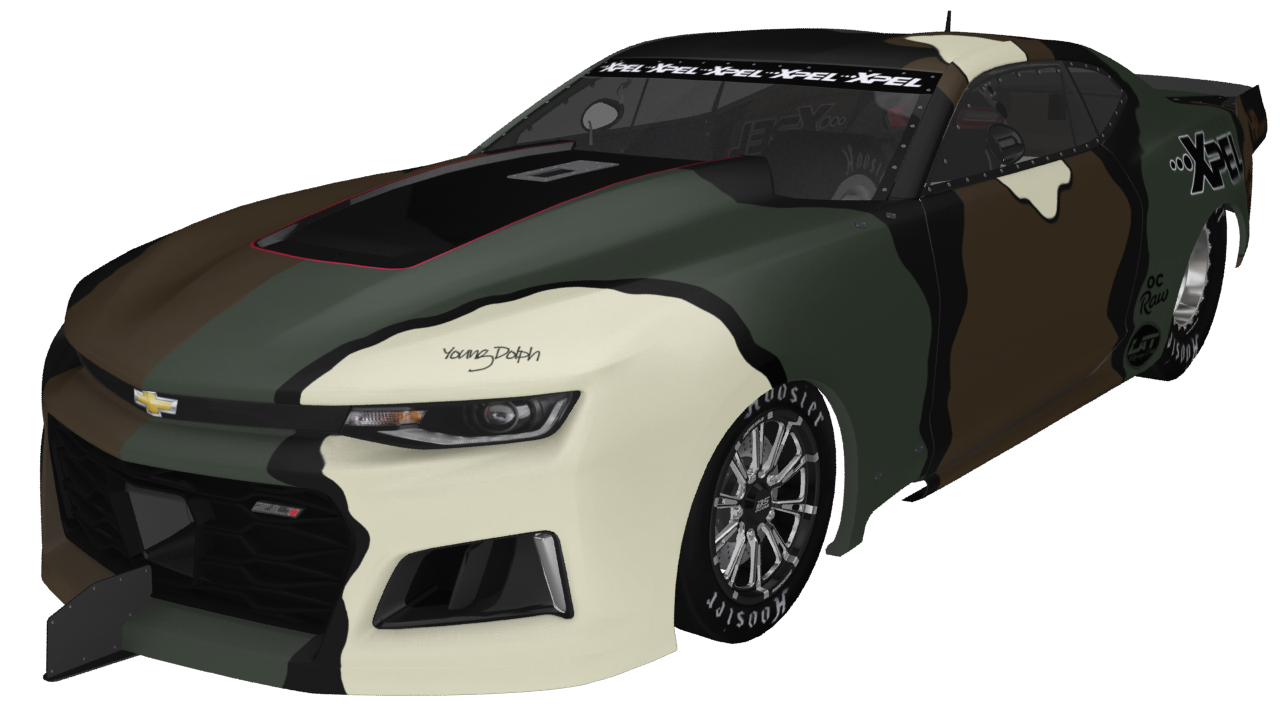 GM Camaro 2018 ZL1 "Fireball" Camo bodyshell | Dersin Studio