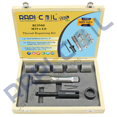 Thread Repairing Kit M39 x 4.0 - Wooden Packing | RAPI-COIL GLOBAL