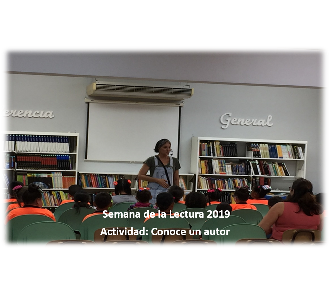 Semana de la lectura 2019: Actividad "Conoce un autor"
