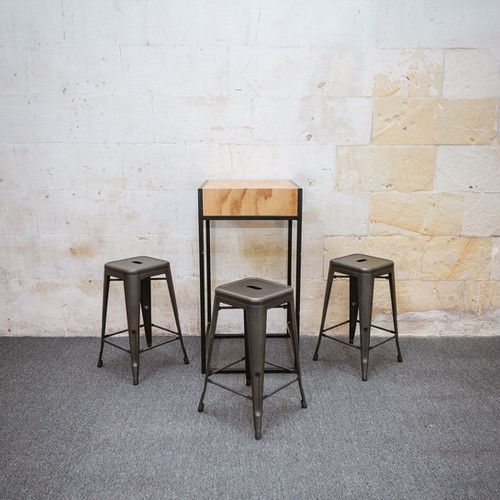 Cube Bar Leaner & Bar Stools | Waitaki Event Hire