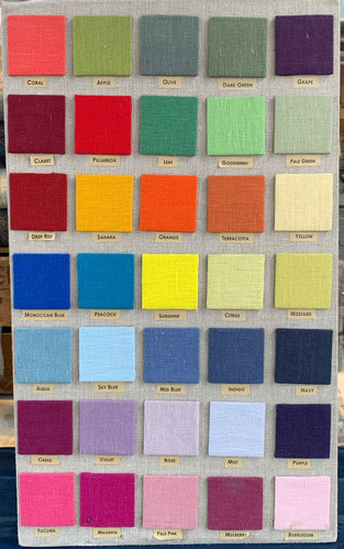 Cloth Shop Linen - Colours | THE CLOTH SHOP