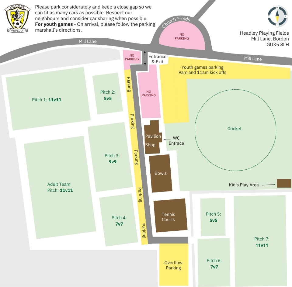 Locations | Headley United FC