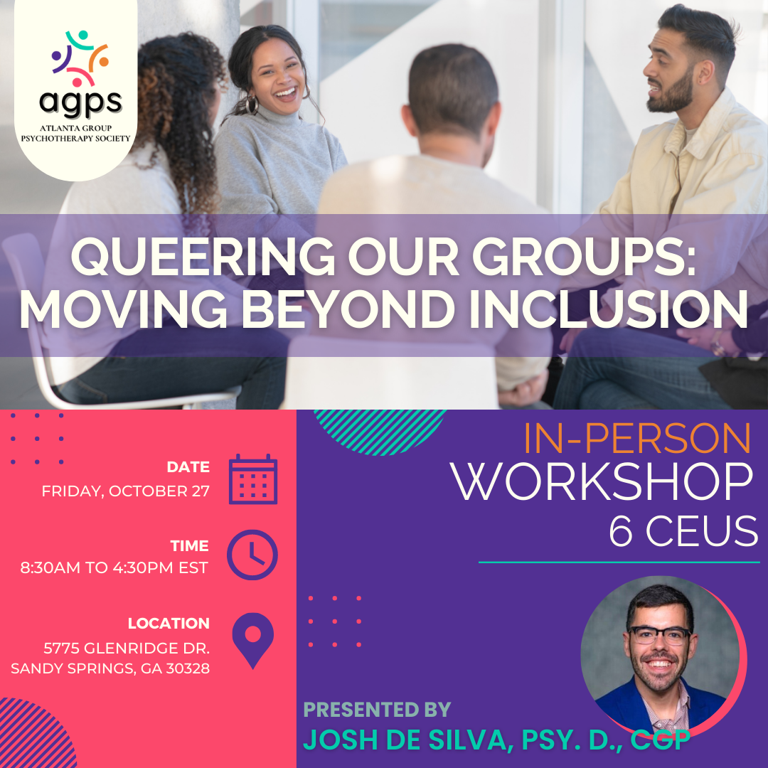 Workshop: Queering Our Groups: Moving Beyond Inclusion | AGPS Website