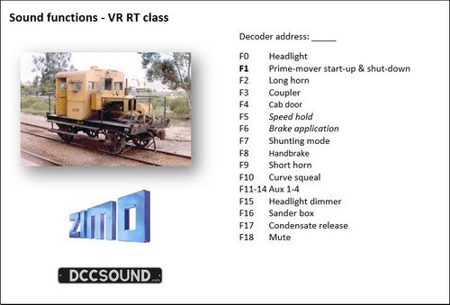 VR RT class (Diesel) Full Throttle sound project | DCCSound