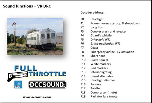 VR DRC Full Throttle sound project | DCCSound