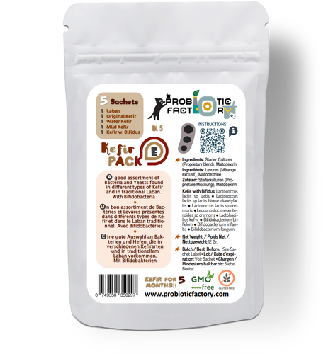 Starter cultures for 4 types of kefir and laban | Probiotic Factory