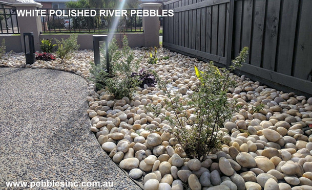 White Polished Pebbles - Melbourne