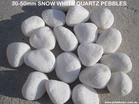 Snow White Pebbles | Melbourne | Pebbles Inc
