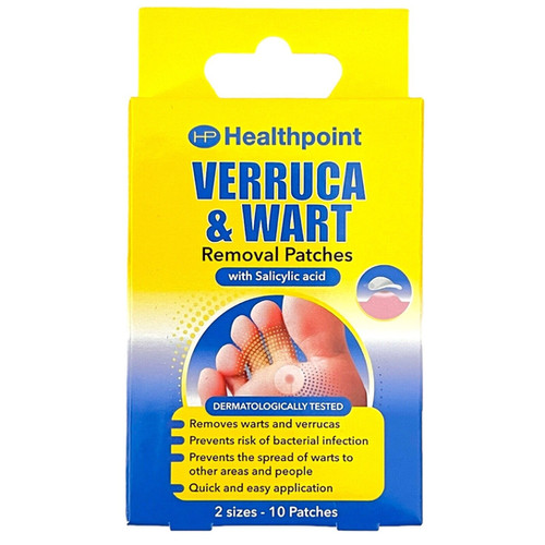 Healthpoint Verruca Wart Removal Patches with Salicylic Acid 10 x ...