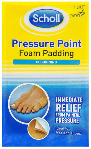 Scholl Pressure Point Foam Padding (1 sheet) | Blackrock Podiatry